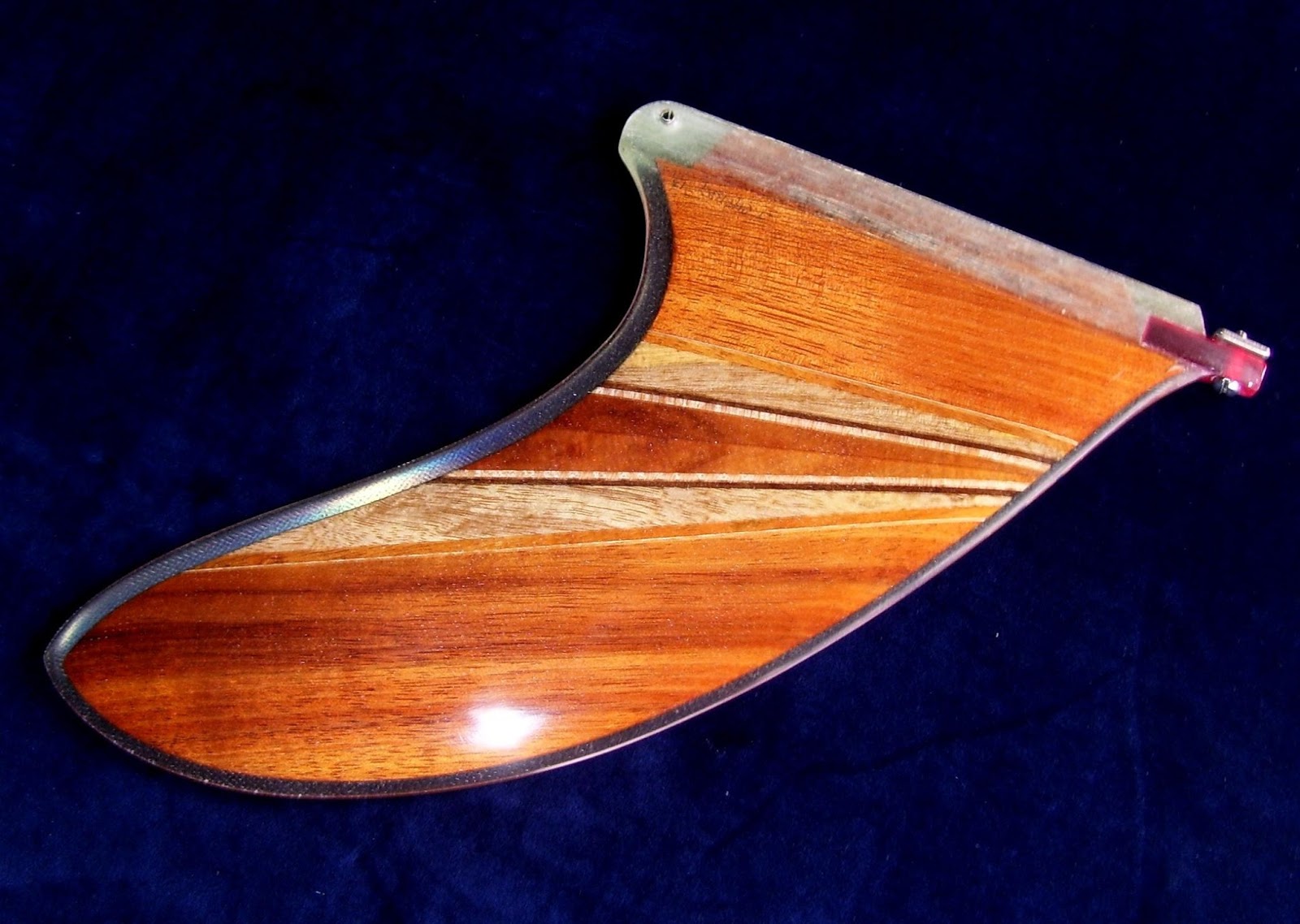 CHERRY SURFBOARDS BLOG: Koa Box Fin for a Classic Tyler Longboard