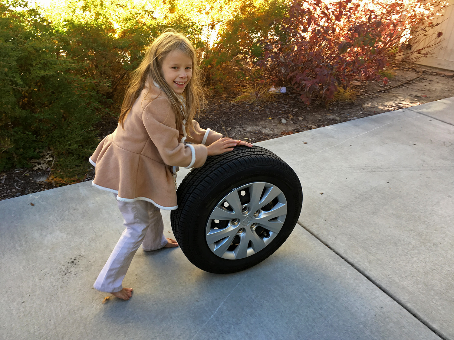 A school of fish: Teaching children to change a tire