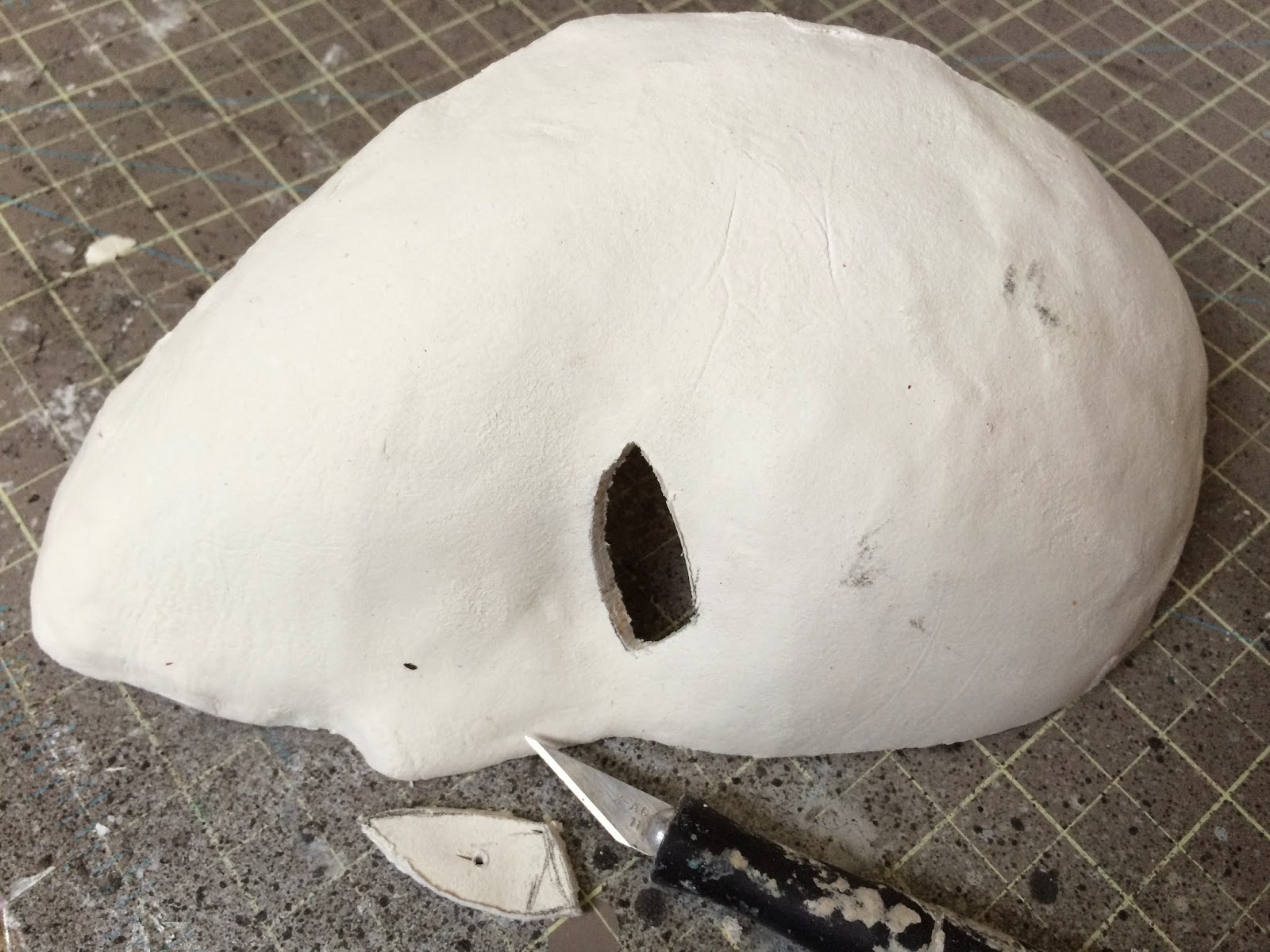 Creative Paperclay® air dry modeling material: Tears Masquerade Mask ...