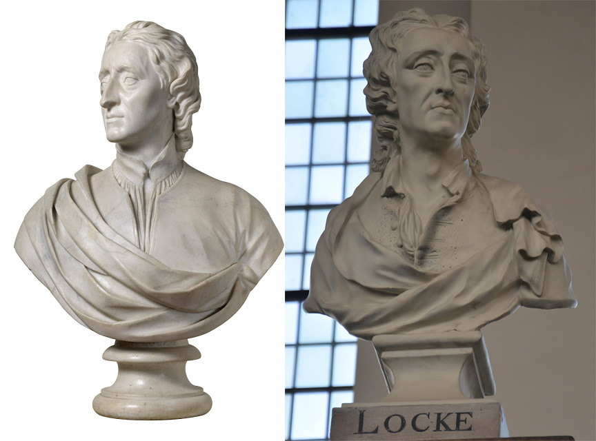Bath, Art and Architecture: Bust of Locke from Queen Caroline's ...