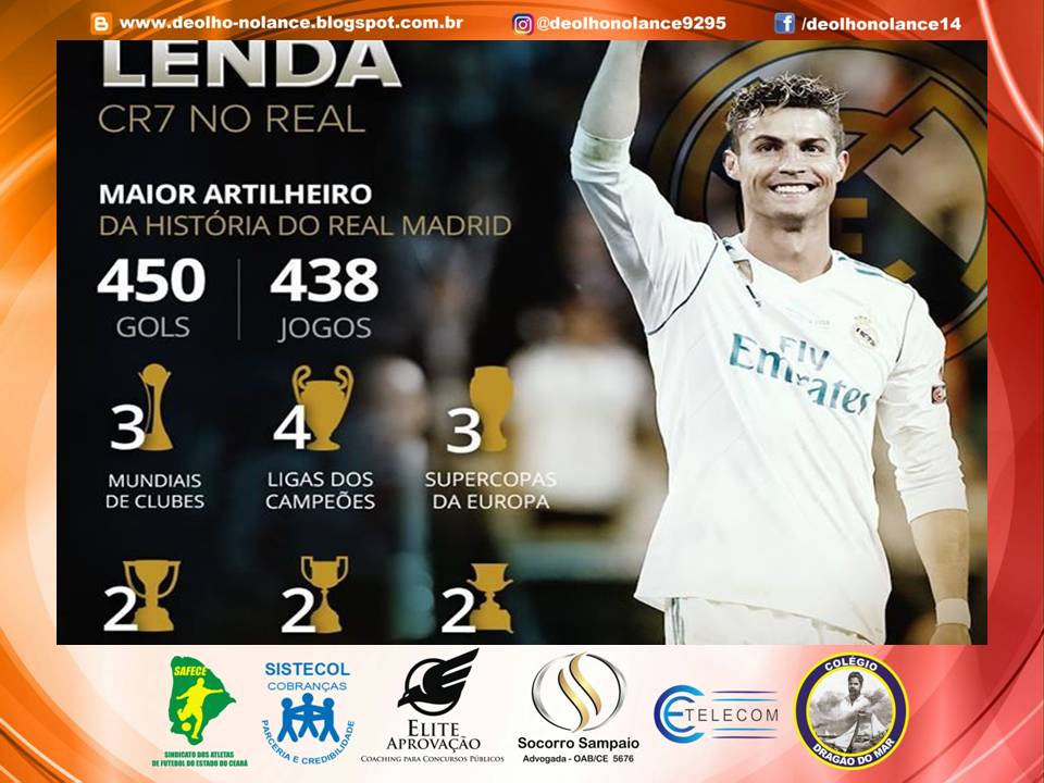 DE OLHO NO LANCE: OS NÚMEROS CADA VEZ MAIS IMPRESSIONANTES DE CRISTIANO ...