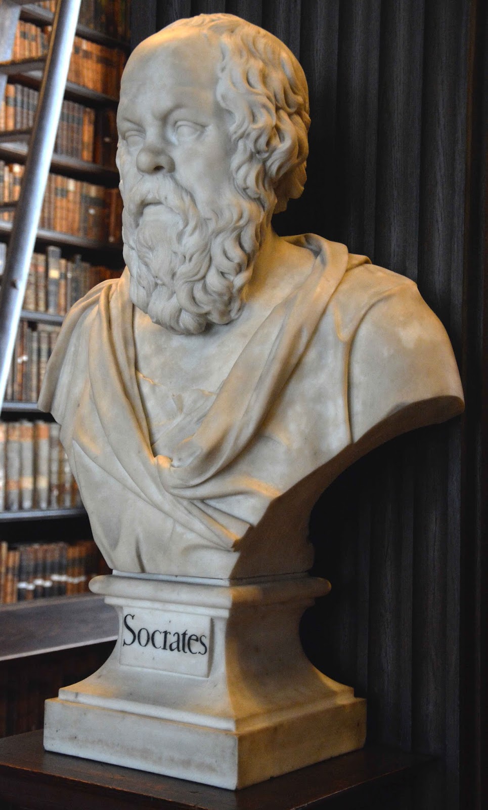 Bath, Art and Architecture: Bust of Socrates in the Long Room, Trinity ...