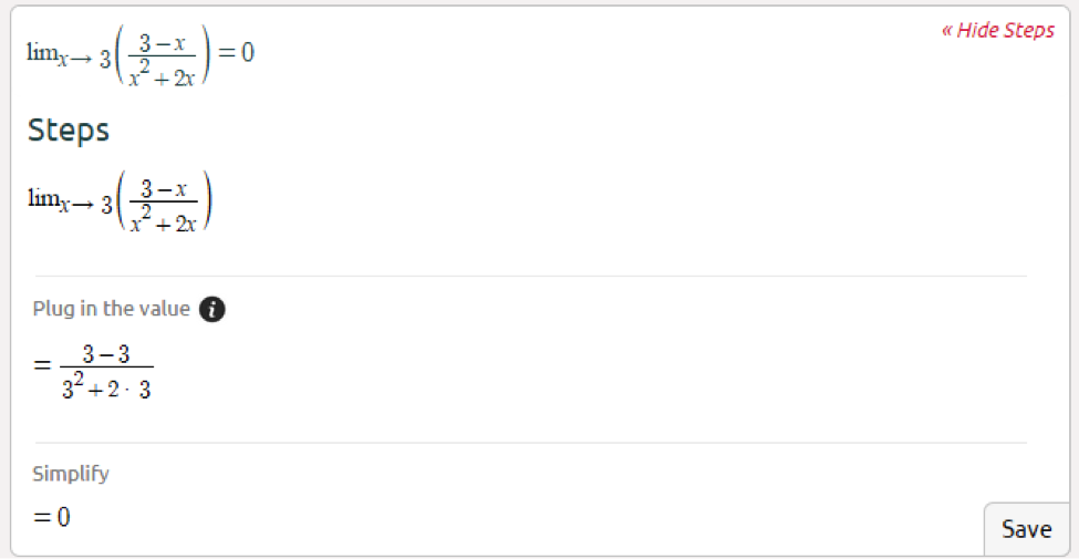 Symbolab Blog: Advanced Math Solutions – Limits Calculator, the basics