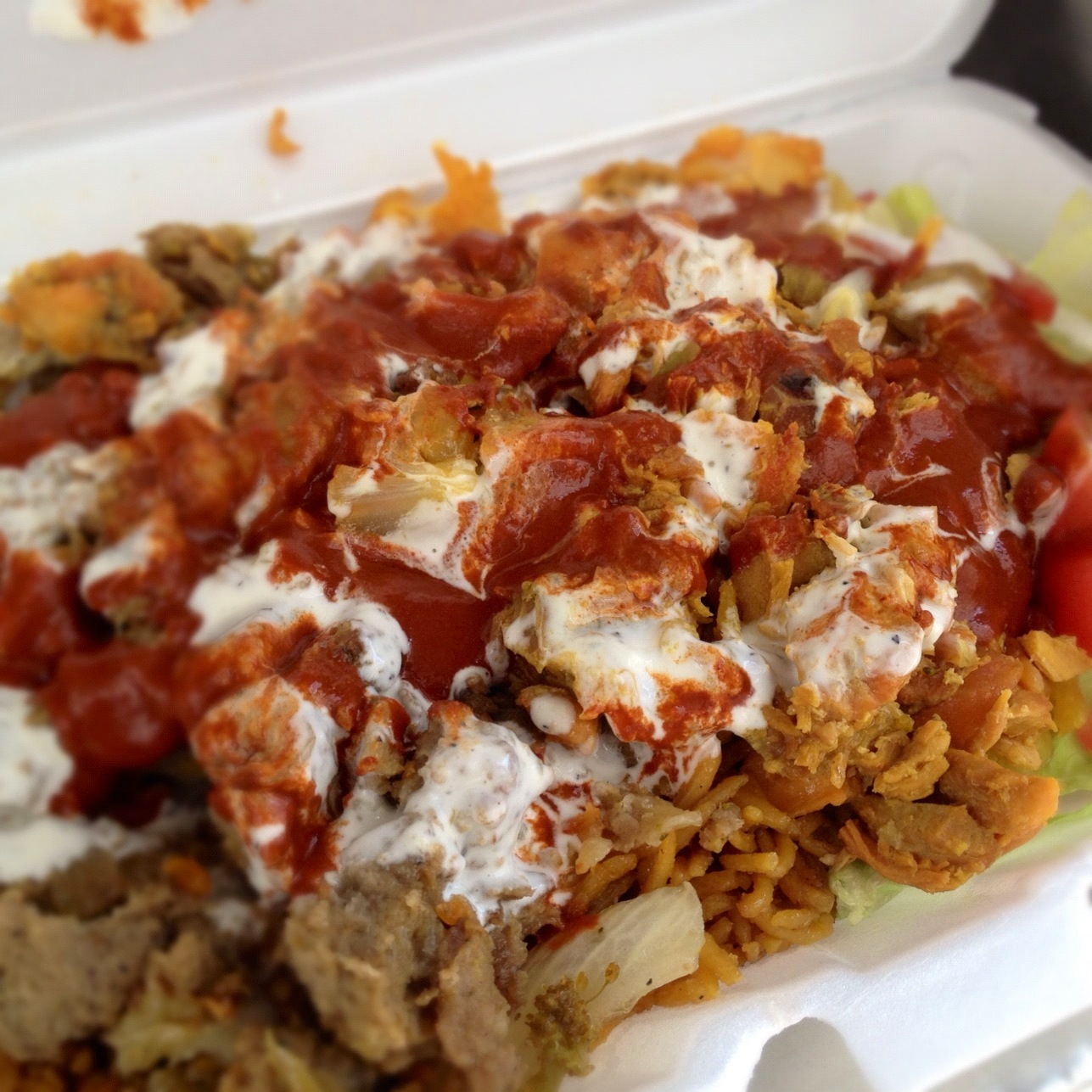 One Big Bite: Quick Bites: Halal Chicken Over Rice