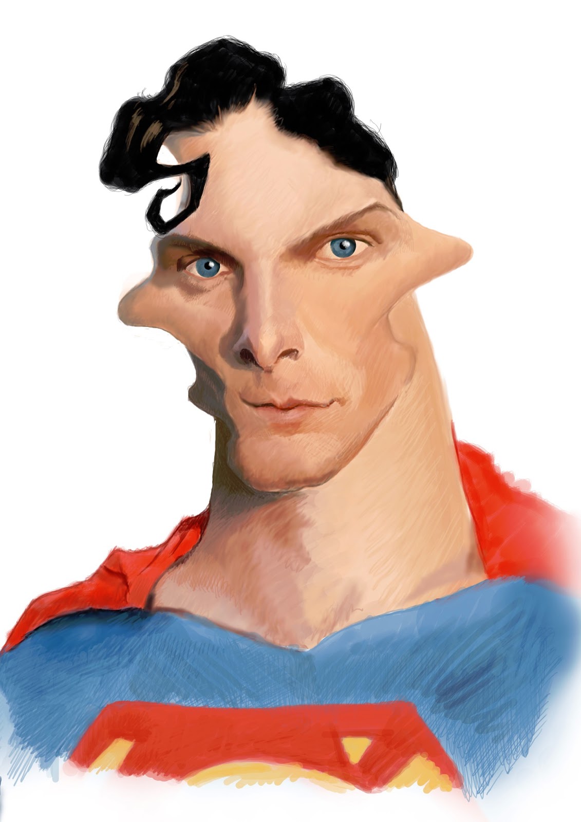 Steve Roberts' Caricatures.: Superman Caricature for Wittygraphy.
