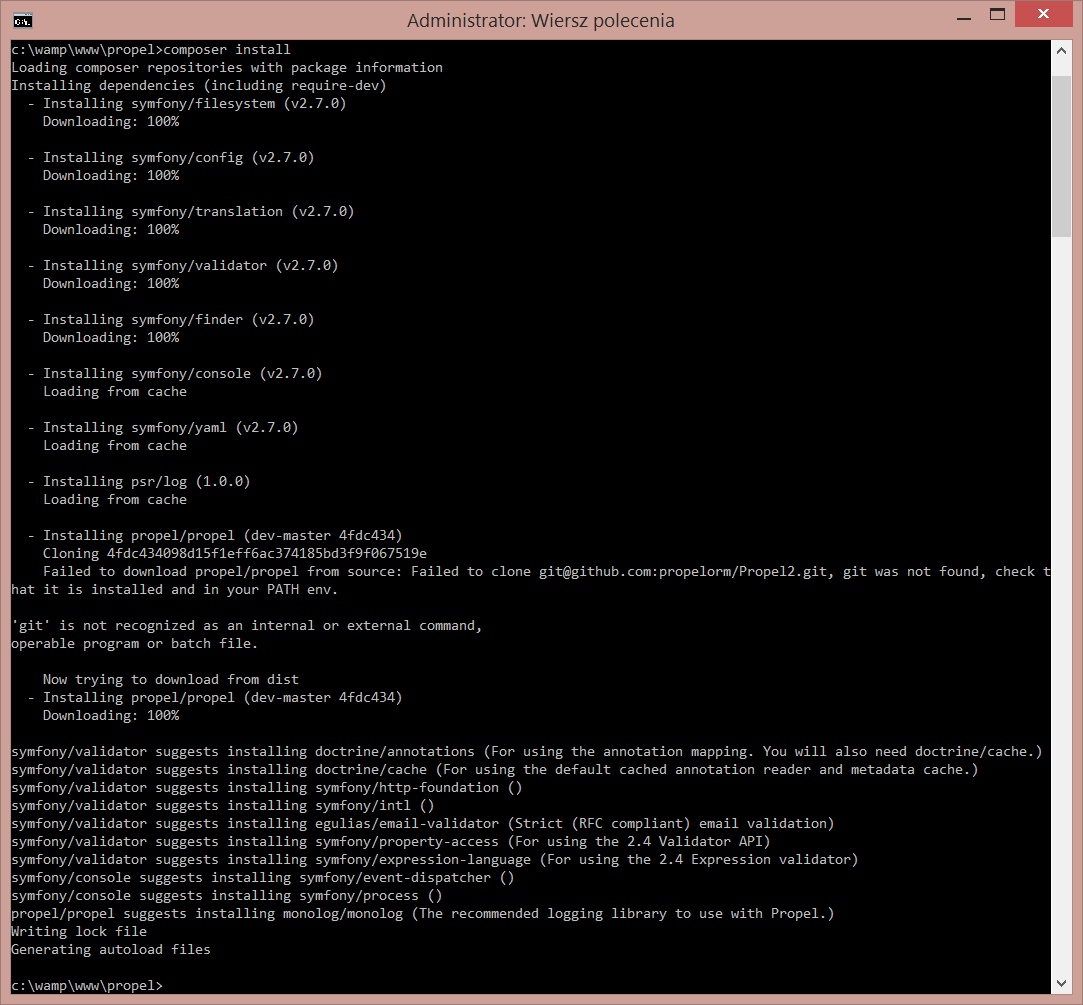 PHP Majster: [PHP][Propel] Instalacja oraz wstęp do Propel ORM