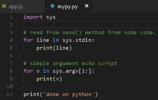 roasted brain!: Run Python on Node.js