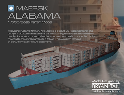MV Maersk Alabama Papercraft | Papercraft Paradise | PaperCrafts ...