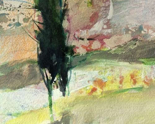 Daily Painters Abstract Gallery: Abstract Landscape Painting "The Path ...