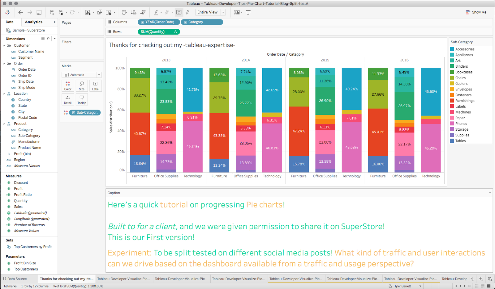 Tableau Developer Tutorial One