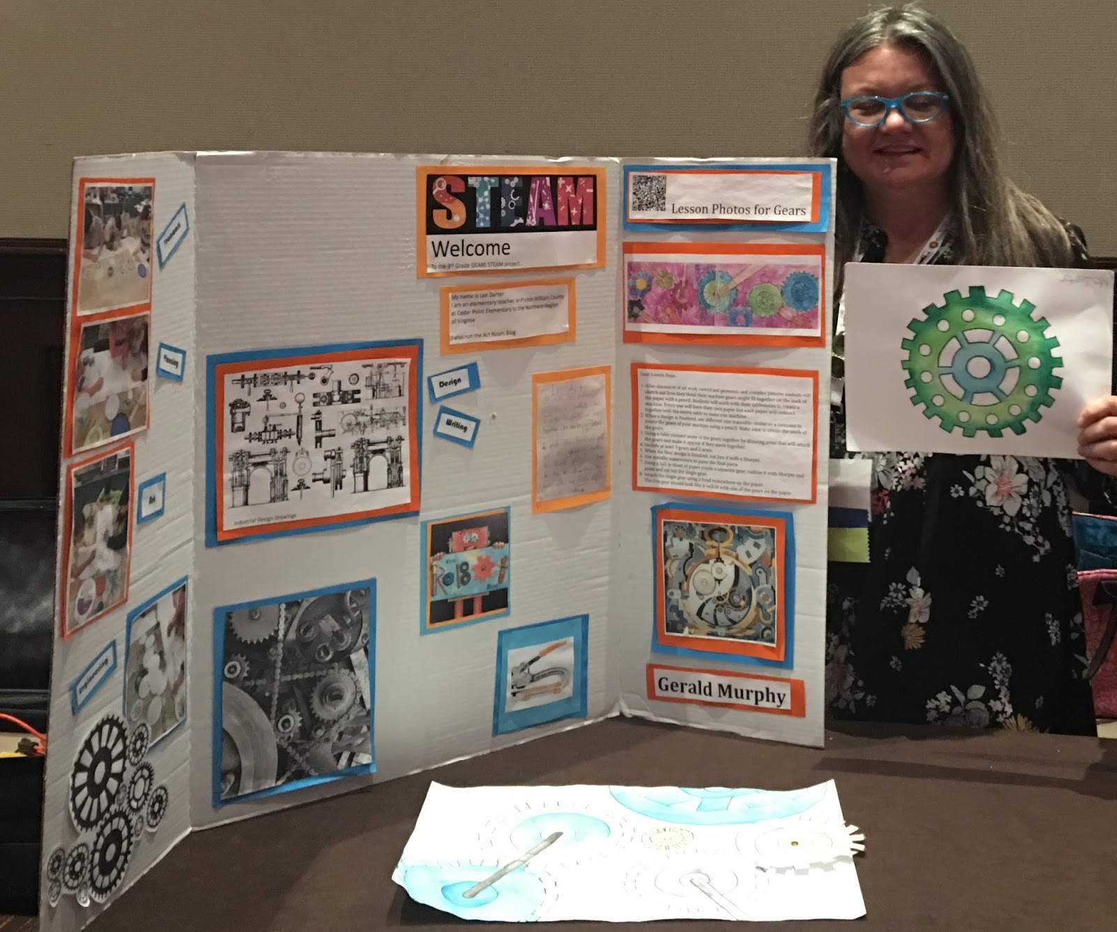 Art Room Blog: STEAM 3rd Grade Gears Lesson Workshop at NAEA 17