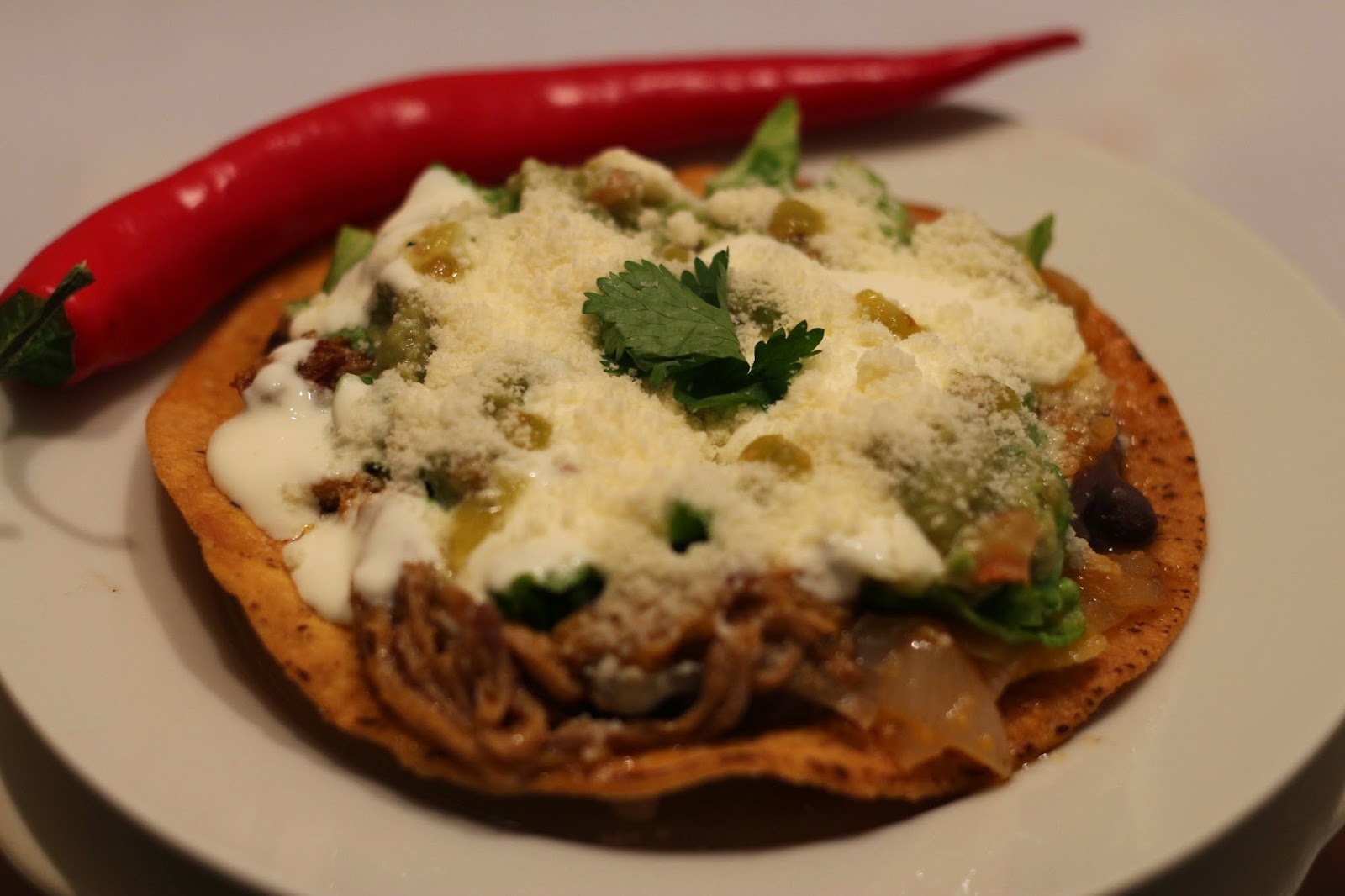 ÑAM ÑAM ÑAM, RICO Y SABROSO!: TOSTADAS MEXICANAS DE TINGA