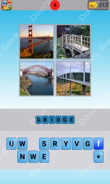 The New: 4 Pic 1 Word Level 4 Answer ~ Doors Geek