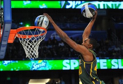 Utah Jazz's Jeremy Evans wins 2012 Sprite Slam Dunk Contest ~ Big Fan ...