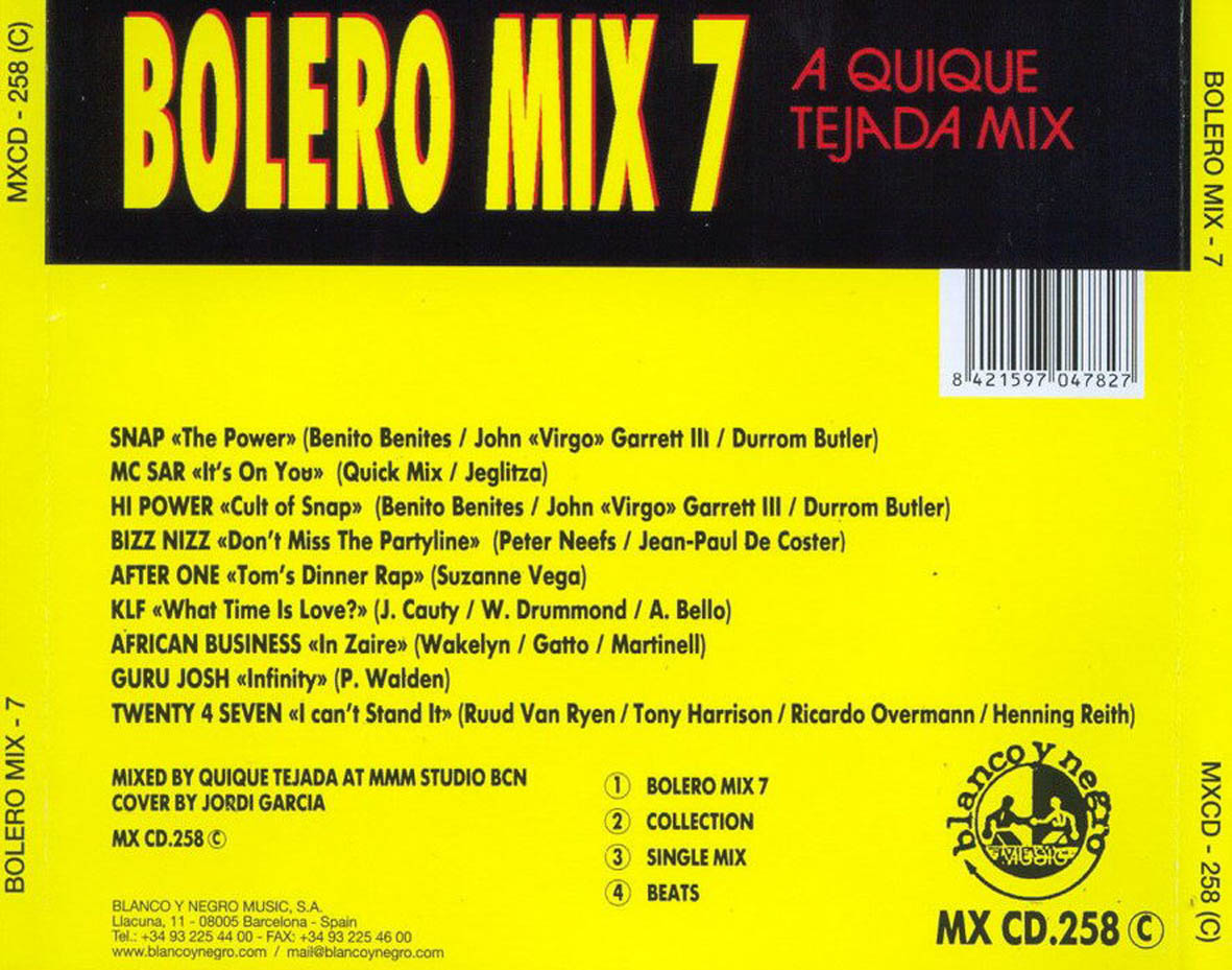 dance of the 90's: Bolero Mix 7