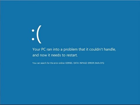 La Pantalla Azul De La Muerte en Windows "Blue Screen of Death"