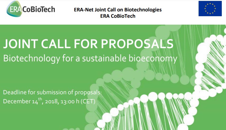 2nd transnational ERA CoBioTech call – Biotechnology for a sustainable ...