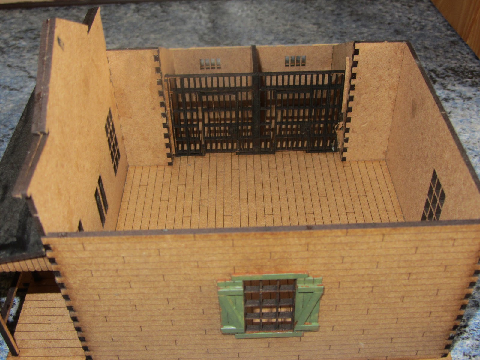 wargames and walking: Laser cut buildings review.