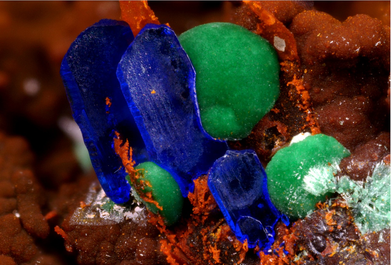 Fabulous Azurite with Malachite - Geology In