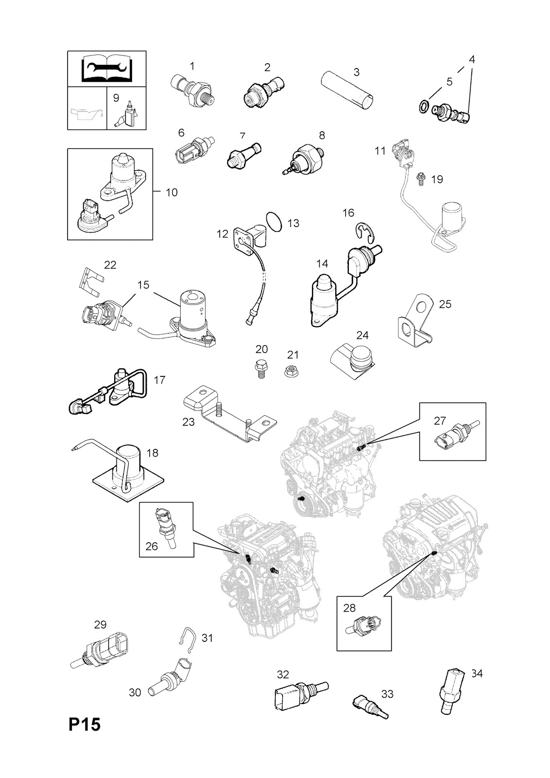 Opel Astra H: OIL LEVEL SENSOR