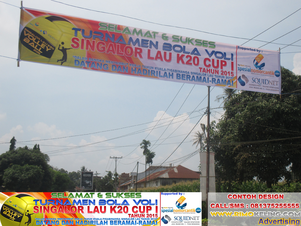 Download Desain Spanduk Turnamen Volly PNG