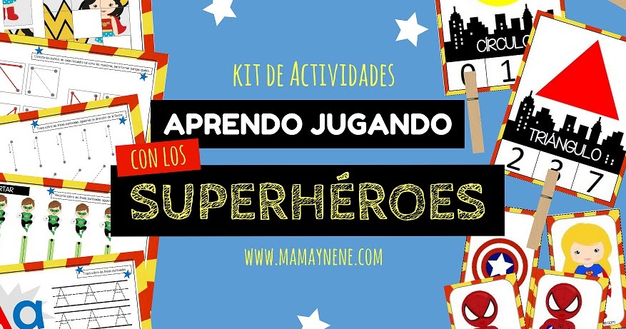 Kit de Actividades Aprendo Jugando con los Superhéroes