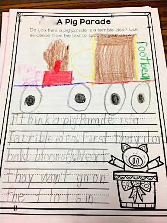 Paiges of Learning: Opinion Writing & Text Evidence