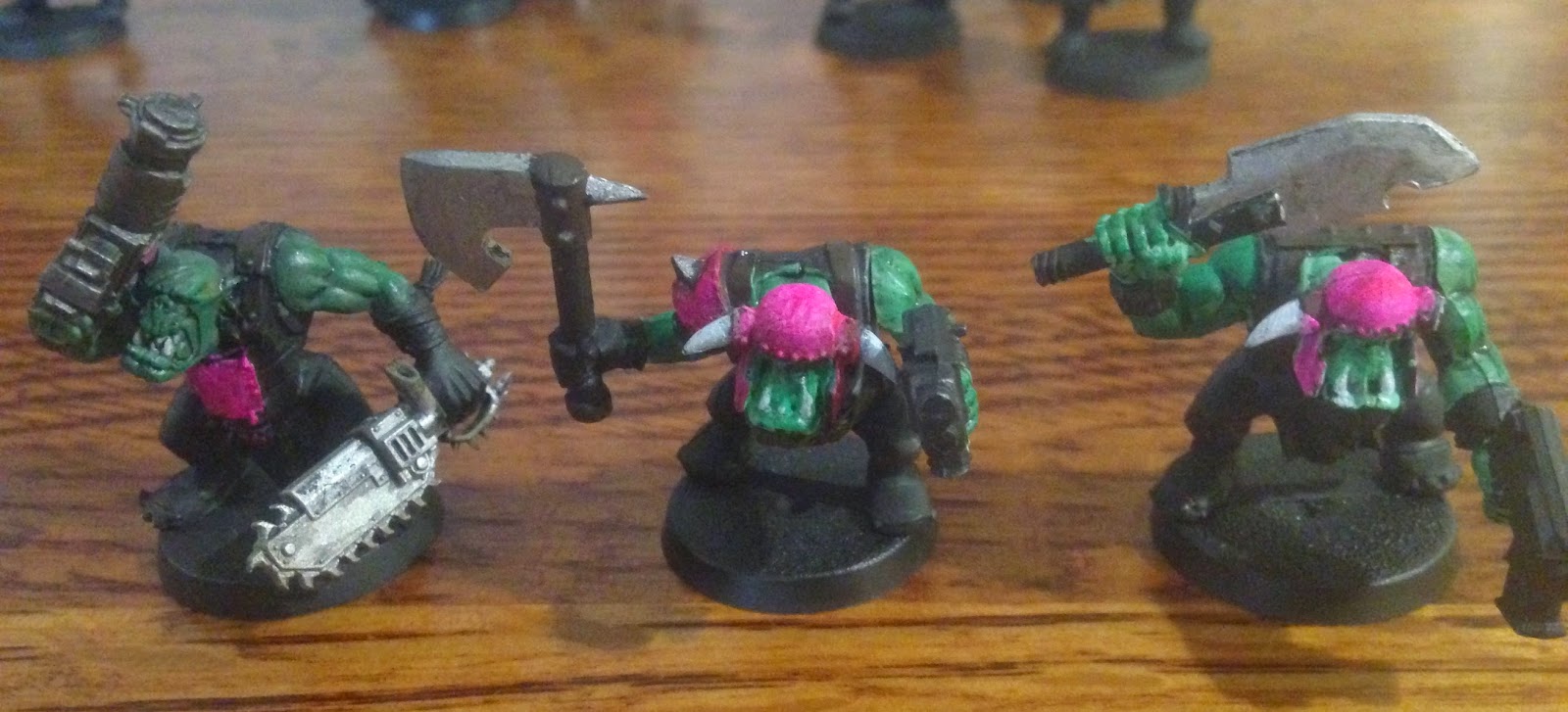 Battle Gaming One: Warhammer 40K: The Orkys (Bright Pink = Good Fortune ...