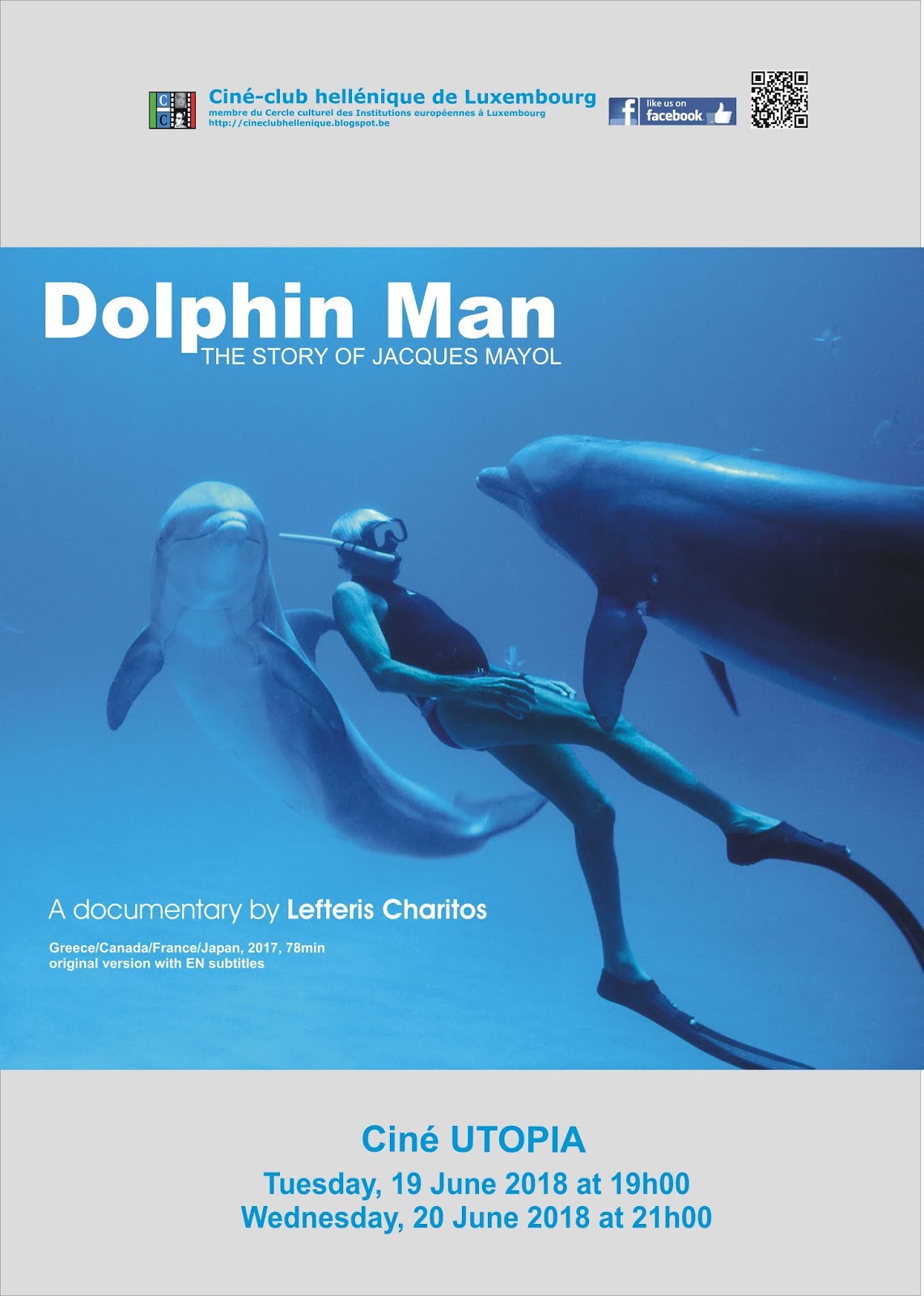 Ciné-Club Hellénique de Luxembourg: Dolphin Man [2017] by Lefteris Charitos