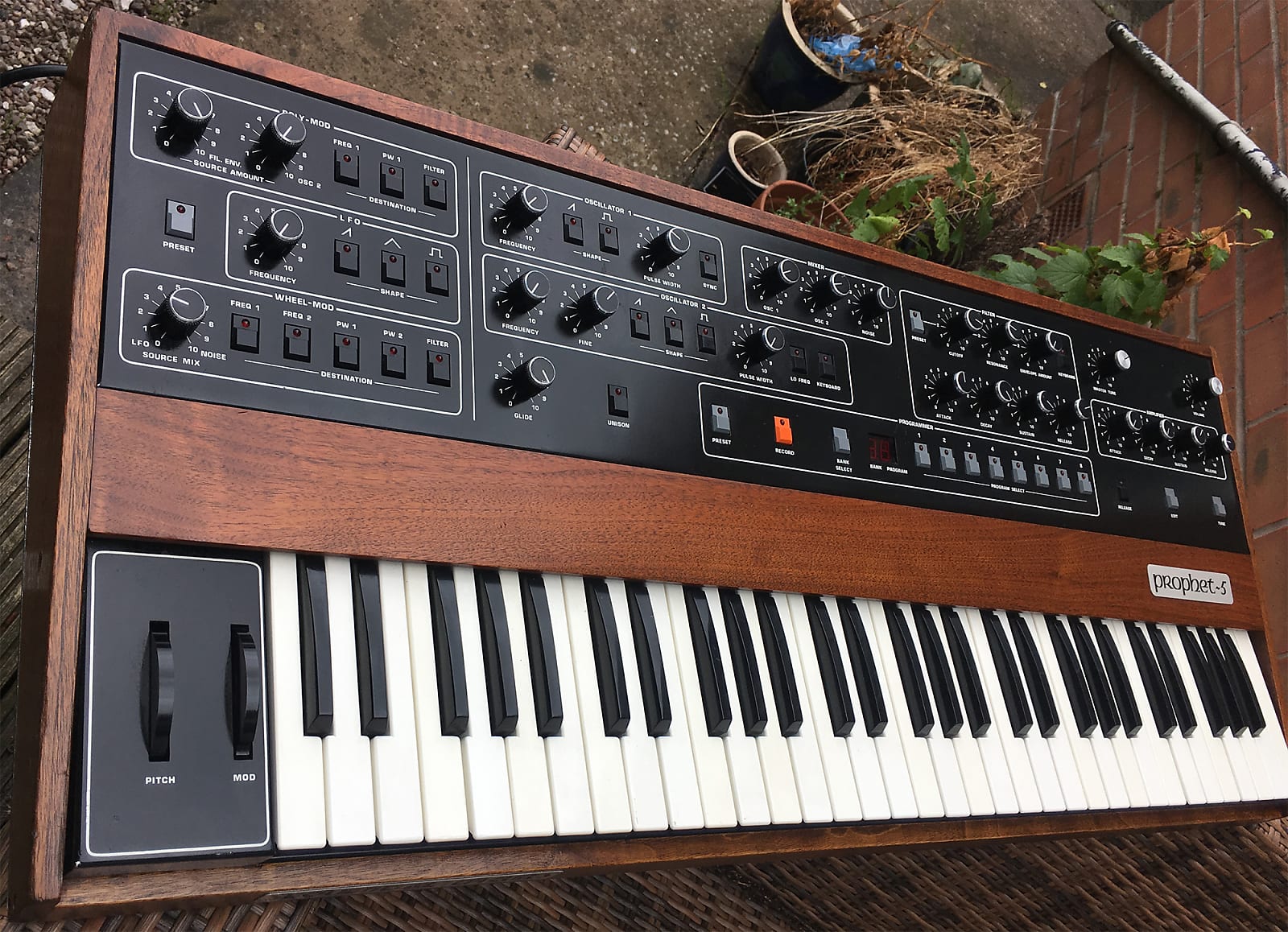 MATRIXSYNTH: Sequential Circuits Prophet 5 Rev 2 w/ Kenton MIDI