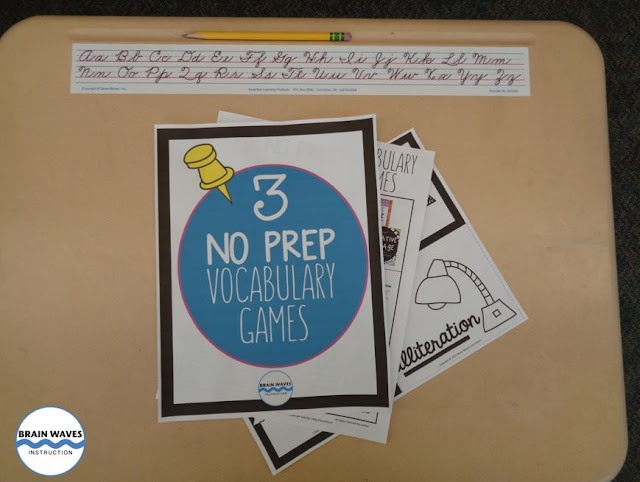 Brain Waves Instruction: No-Prep, No-Excuses, No-Hassle Vocabulary Games