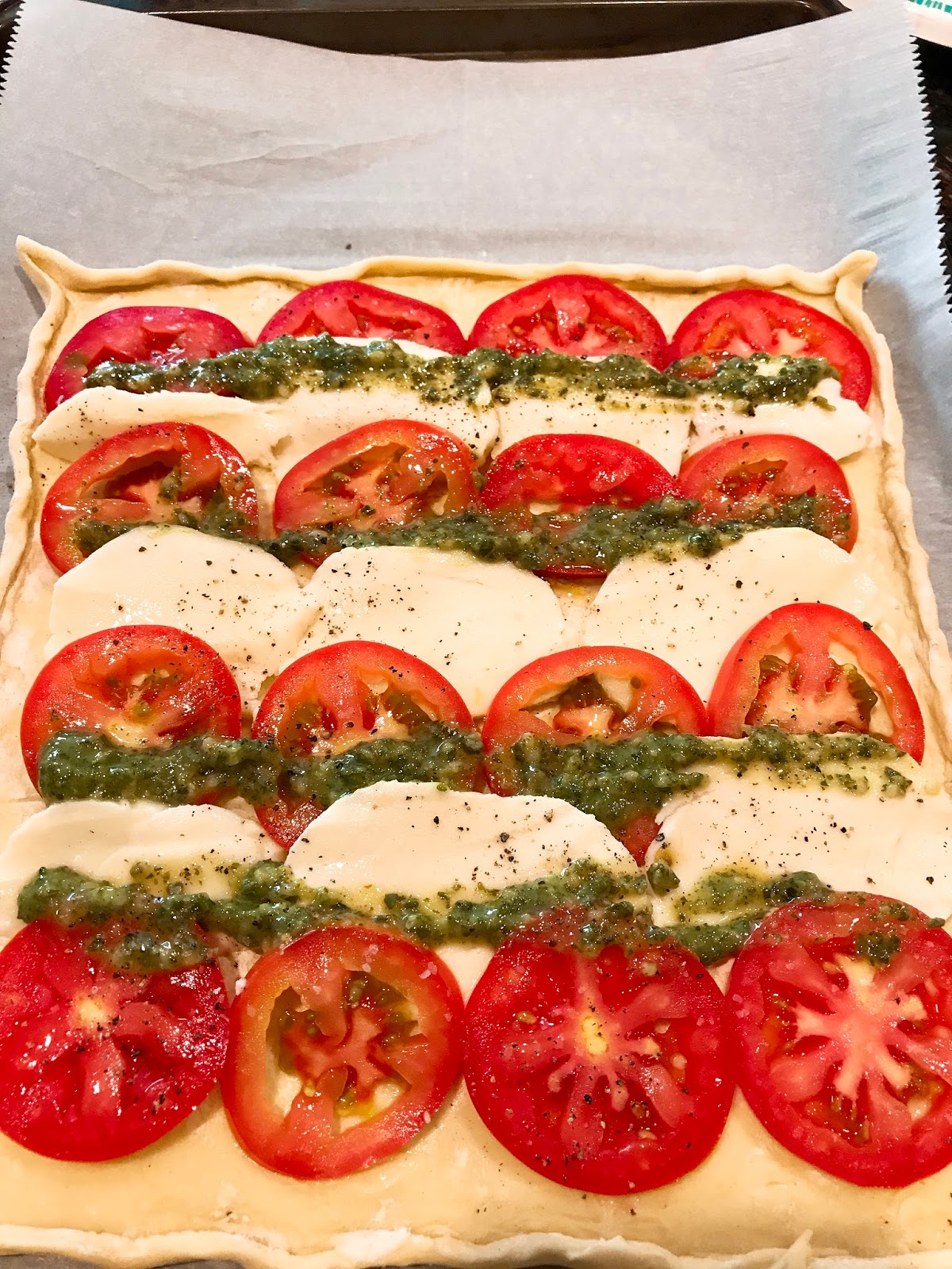 Easy Caprese Tart