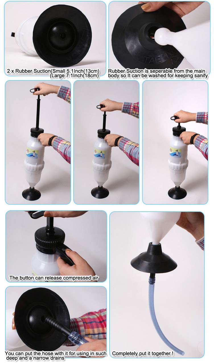 John Black Style's Korean Life: Compressed Air Drain Plunger Plumber ...