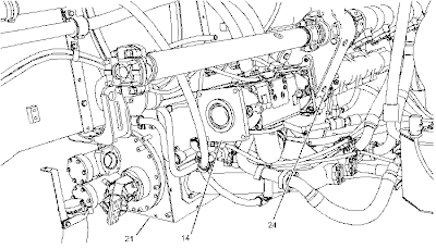 797F Off-Highway Truck Steering System: Hydraulic Schematic