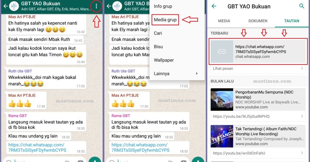 Cara mendapatkan LINK tautan GROUP WA (WhatApp) untuk dibagikan ...