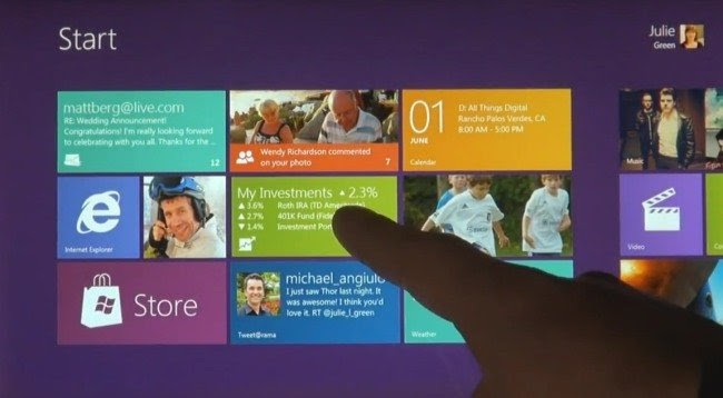 Microsoft muestra la nueva interfaz de Windows 8
