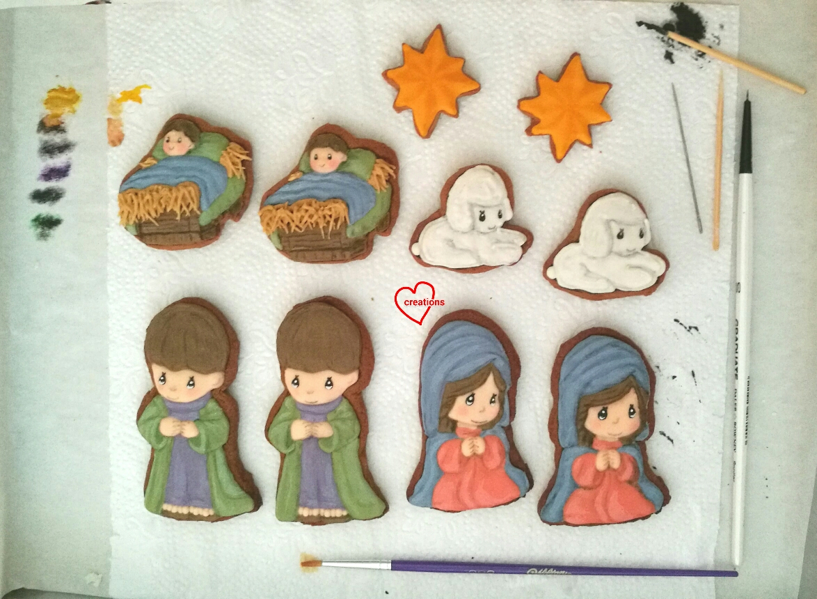 Loving Creations for You: Nativity Christmas Brown Sugar Cookies