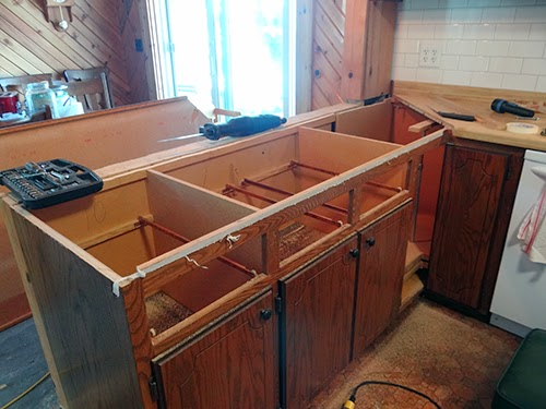 One Project at a Time - DIY Blog: New Cabin Counter Tops