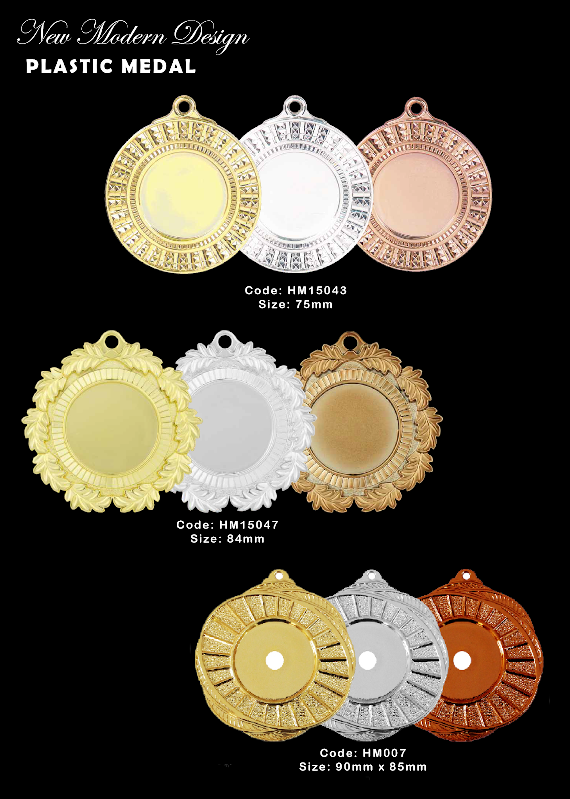 Myanis Medal: PLASTIC MEDAL