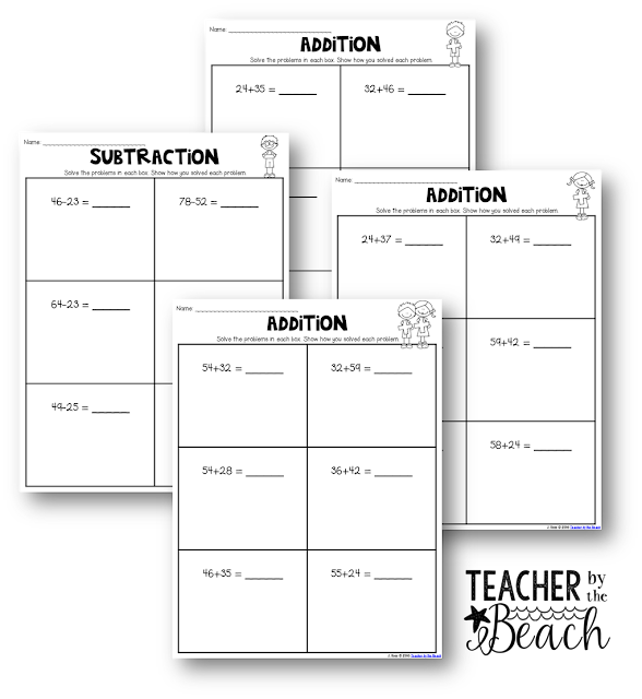Math Assessment Freebie - Teacher by the Beach