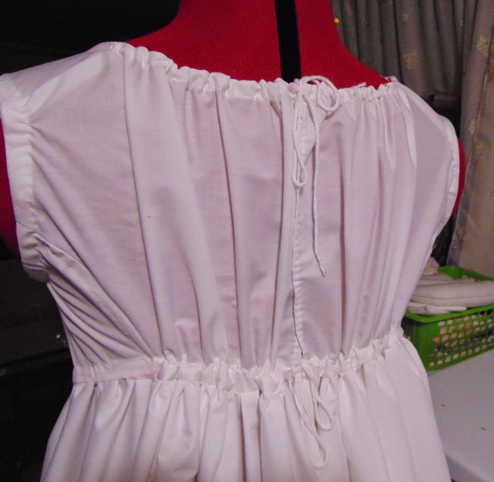 The Antique Sewist: 1795 Open Robe & Gown - Construction pt.I