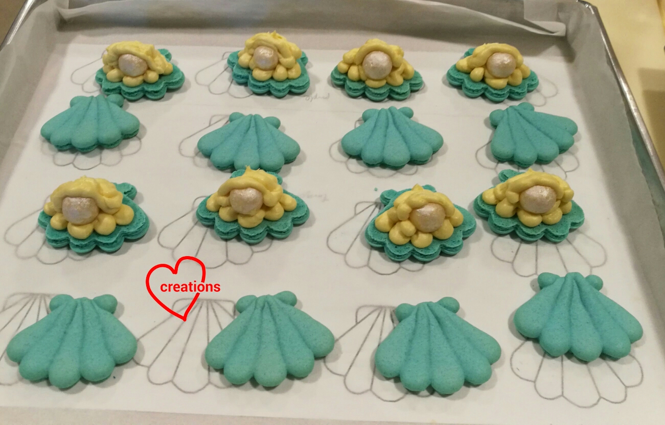 Loving Creations for You: Mermaid Themed Macarons II (Swiss method)