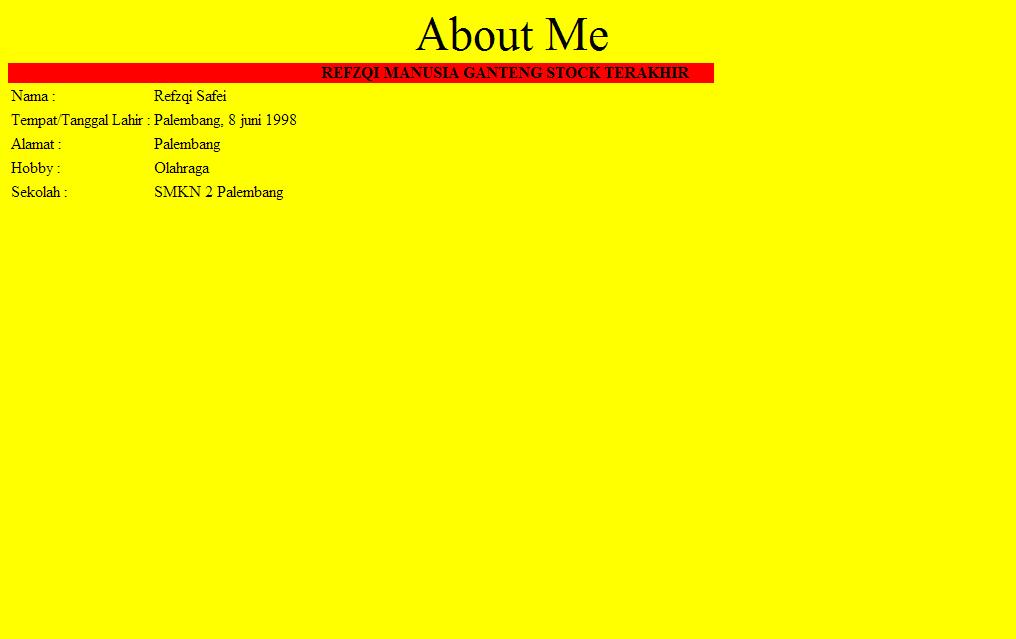 Membuat Biodata Dari Notepad Kode Html | Ngobrol Bareng