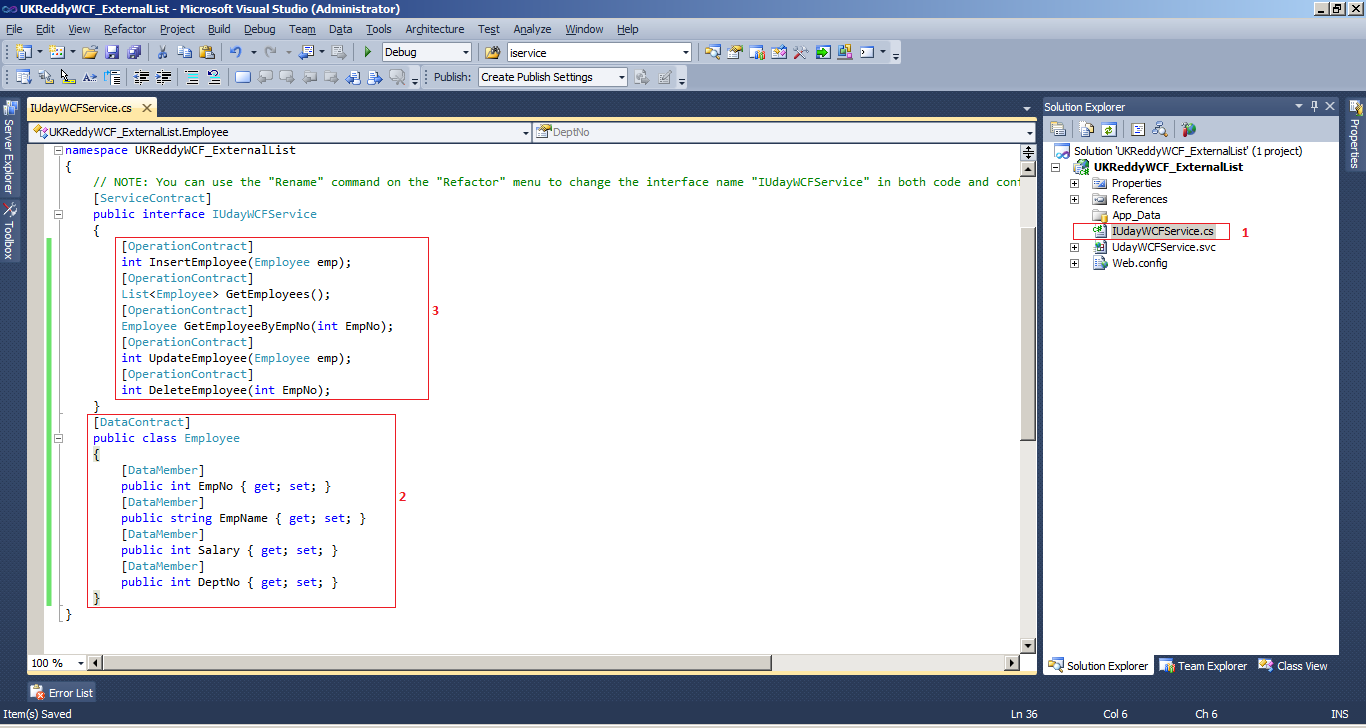 How To Create Deploy Wcf Service And Create External List Using Wcf In Sharepoint 2010