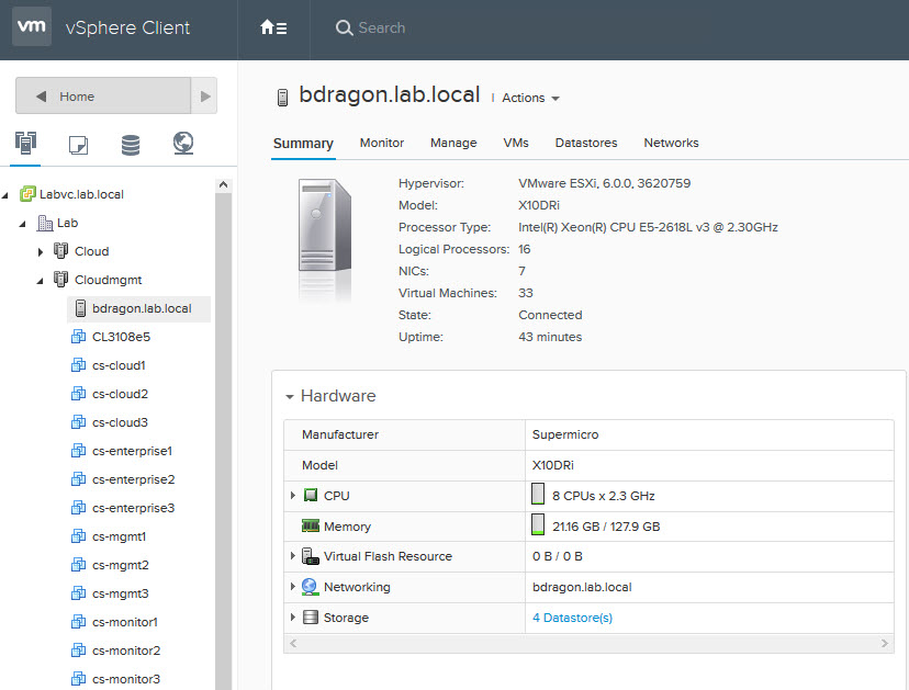 VMware Snapshots: VMware Web Client Fling