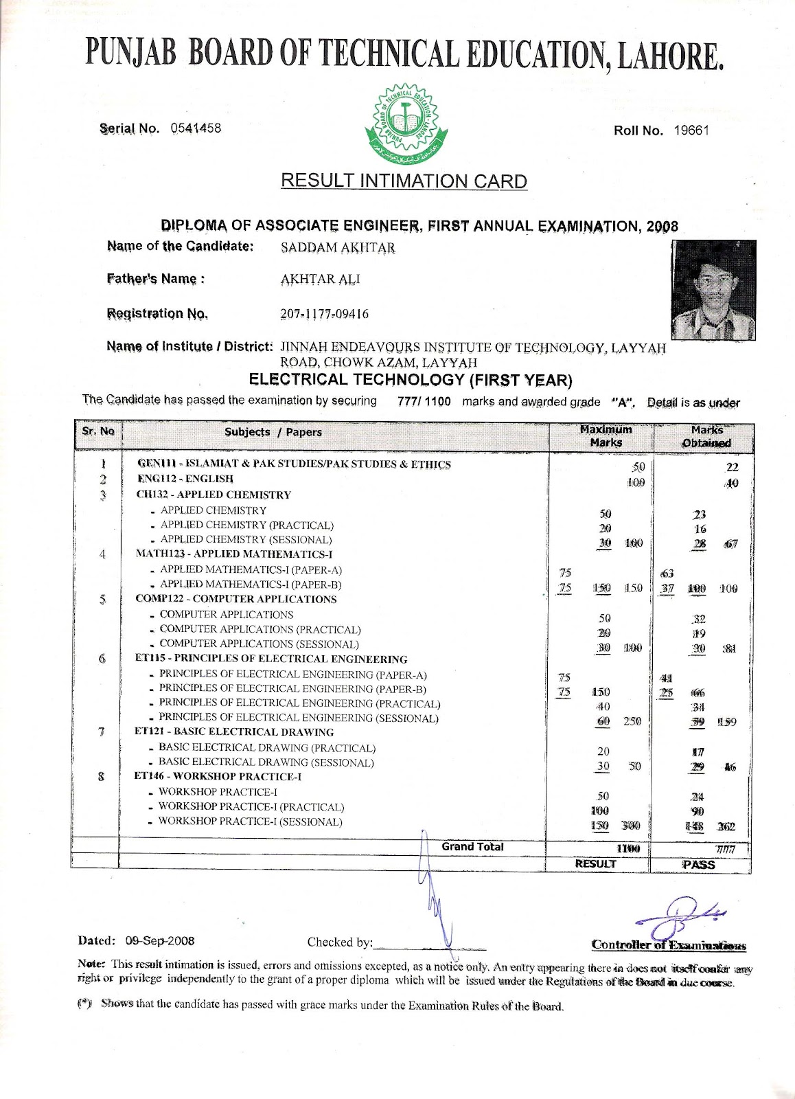 Saddam Akhtar: Saddam Akhtar Documents