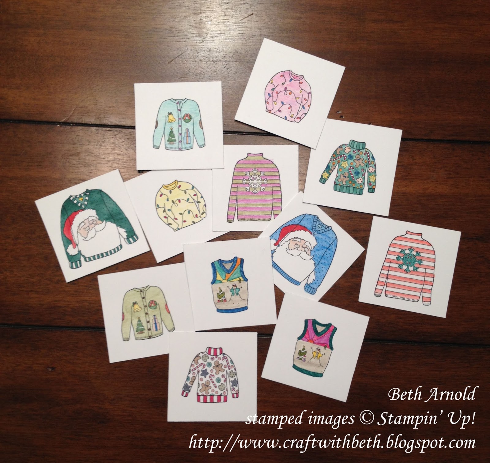 Craft with Beth: Silly Sweater Matching Game