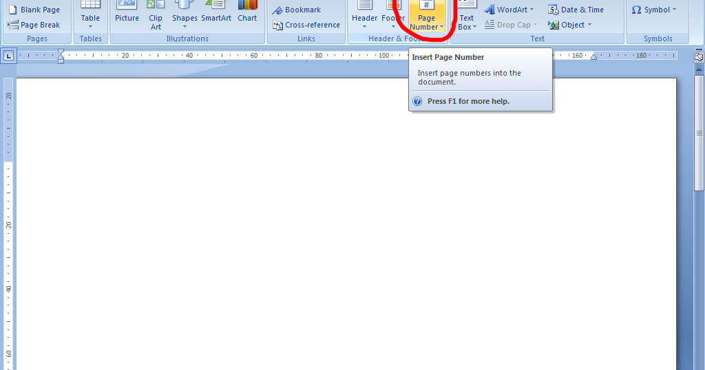 How Software Application's Works: How to insert page numbers to ...