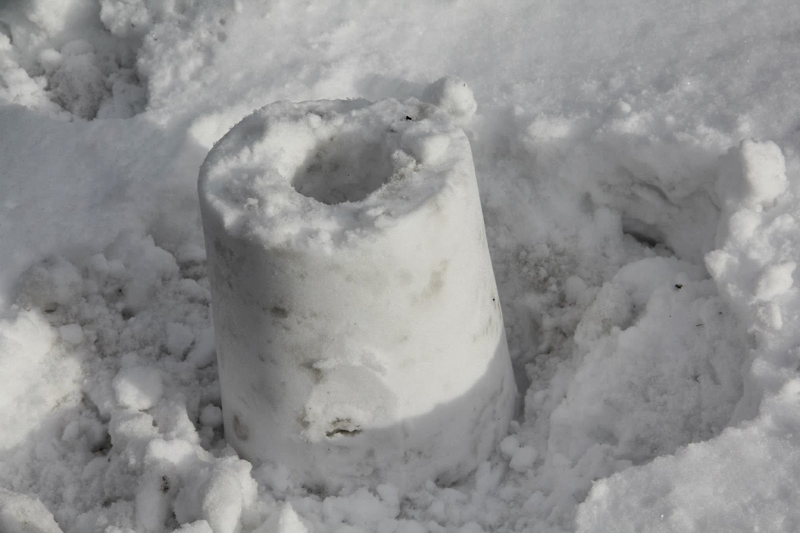 ...Just Visiting...: The Fine Art of Snow Luminaries