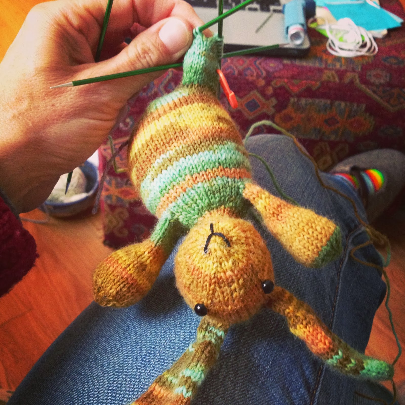 Susan B. Anderson: Mini-Sock Yarn Bunny ~ Pattern Now Available!